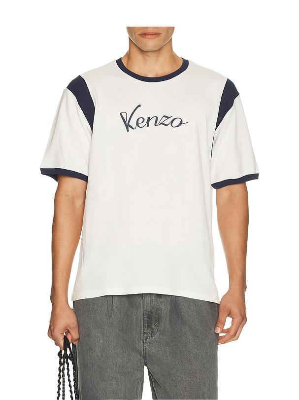 KENZO kenzo varsity classic t-shirt in white.